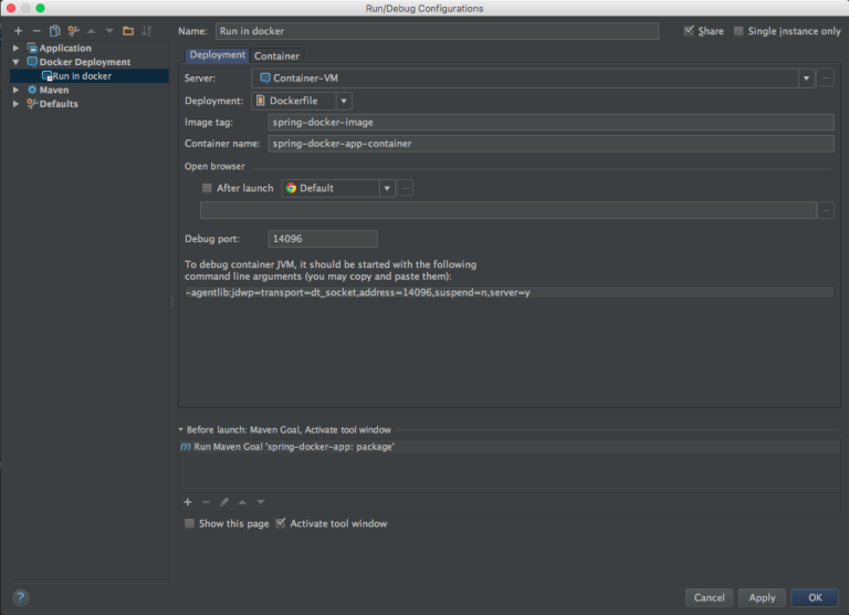 How To Install And Remote Debug A Java Application In Docker With Idea