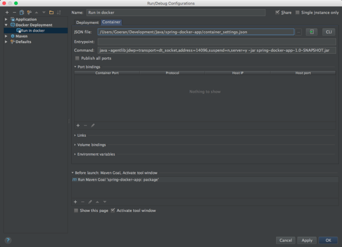 How To Install And Remote Debug A Java Application In Docker With Idea